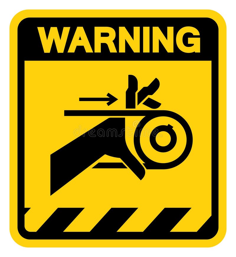Hand Entanglement Belt Drive Warning Sign, Vector Illustration, Isolate ...
