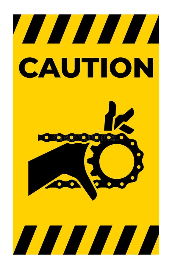 Hand Entanglement Chain Drive Symbol Sign Isolate on White Background ...