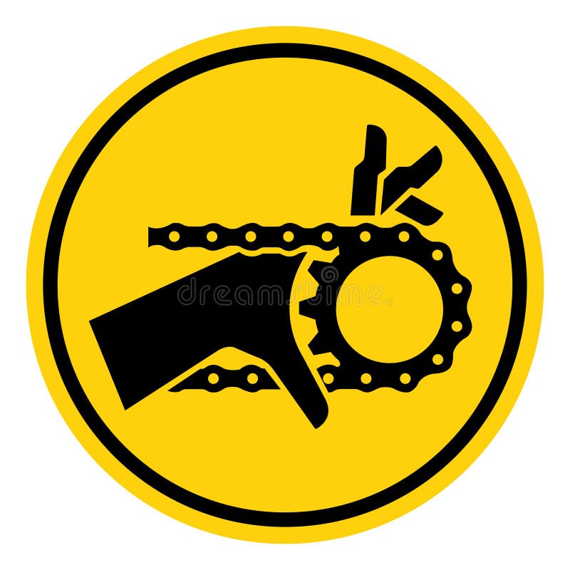Hand Entanglement Chain Drive Symbol Sign, Vector Illustration, Isolate ...
