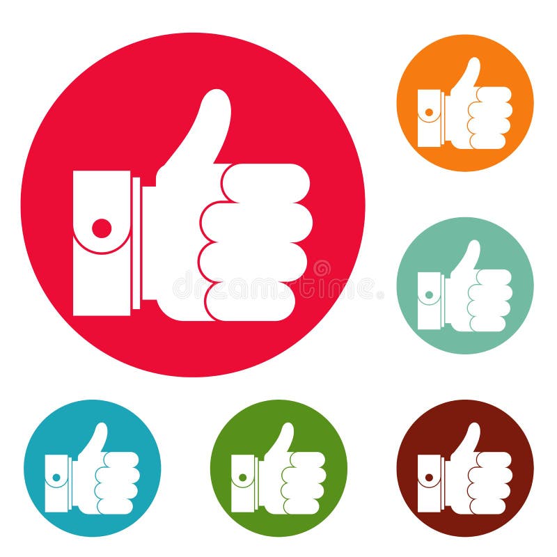 Hand excellent icon orange stock illustration. Illustration of like ...