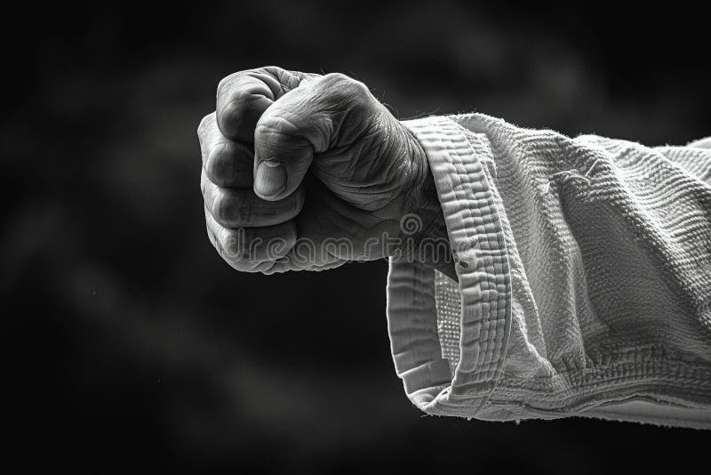 Hand executing a judo chop stock photo. Image of jeet - 312224996