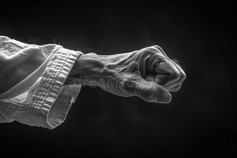 Hand executing a judo chop stock photo. Image of execute - 312227826