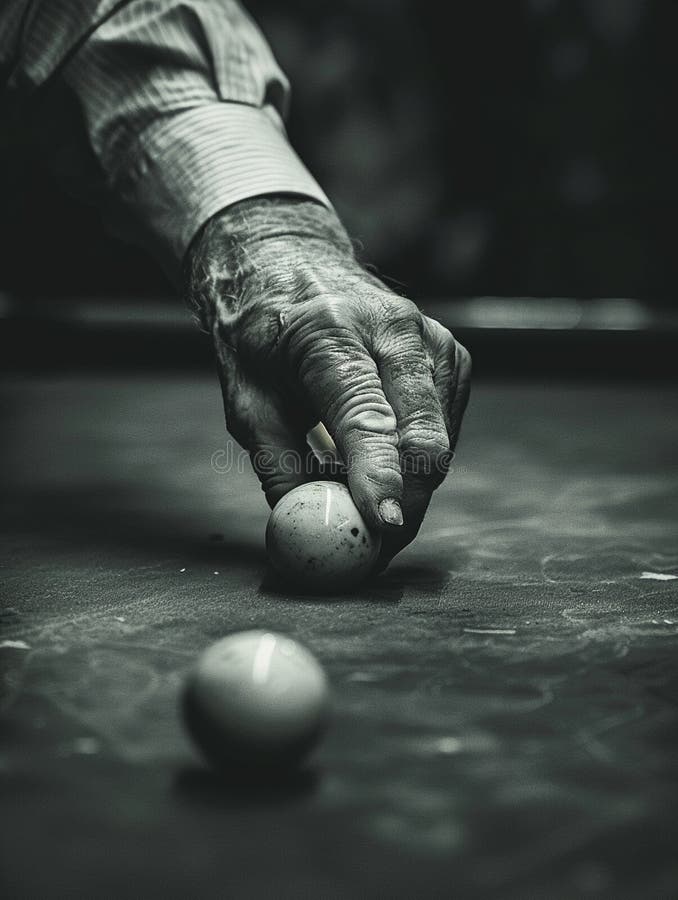 Hand Executing a Perfect Snooker Shot Stock Image - Image of precision ...