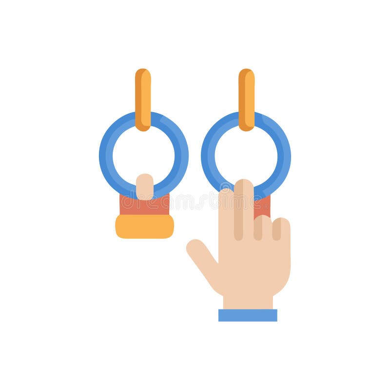 Hand Exercise Rings for Strength Training Stock Illustration ...