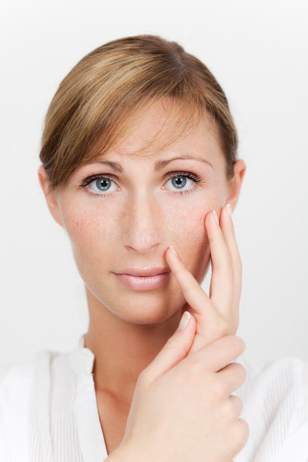 Hand face beauty stock image. Image of cosmetic, expression - 13078063
