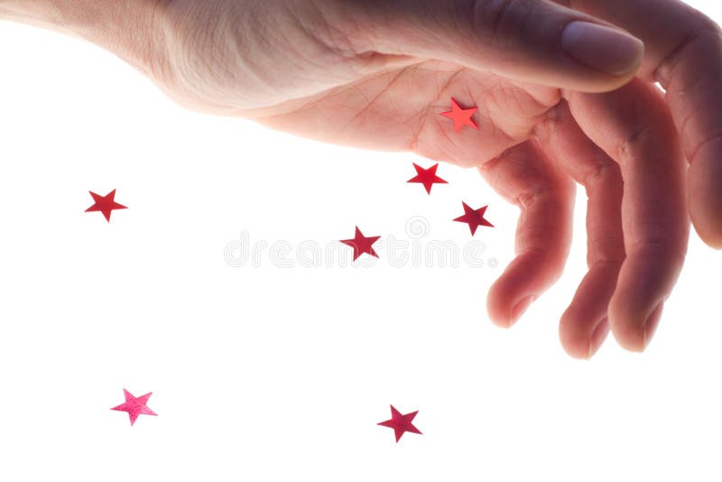 Stars in Your Hands or Magic or Magic Hands Concept Stock Photo - Image ...
