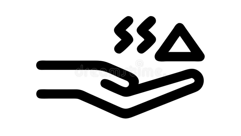 Hand with Falling Items Icon for Growth and Dispensing, Vector Design ...