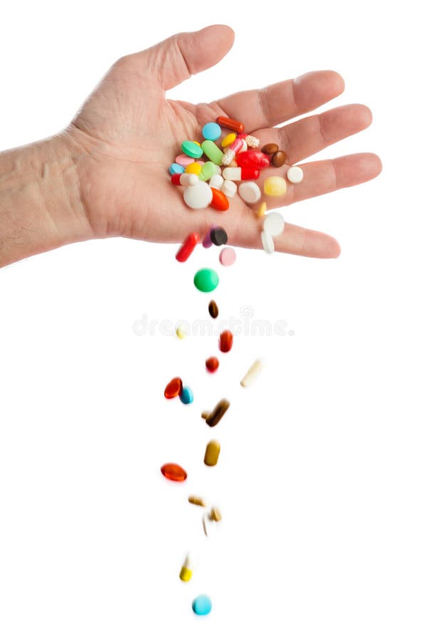 Hand with Falling Building Blocks Stock Photo - Image of effect ...