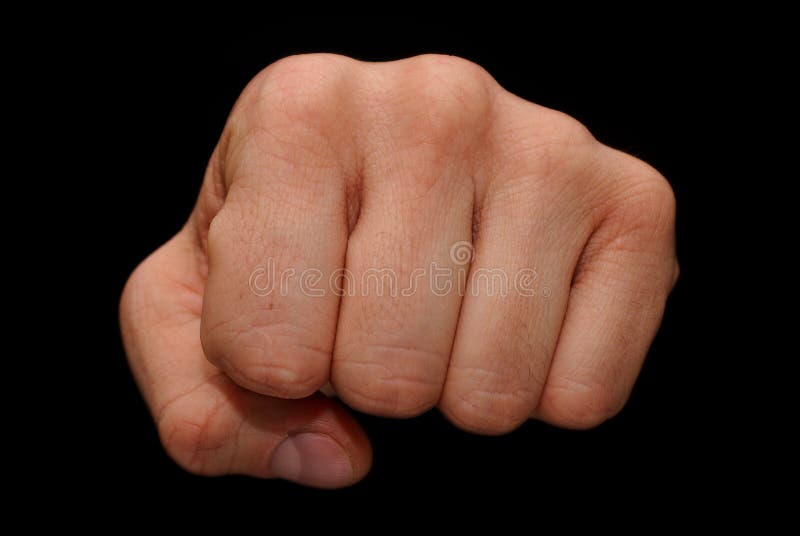 Hand Faltete Sich in Eine Faust Stockbild - Bild von gefaltet ...