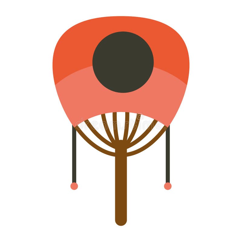 Hand fan japanese culture stock vector. Illustration of national ...