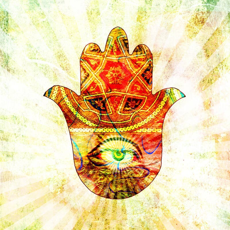 Hand Of Fatima stock illustration. Illustration of magic - 25938654