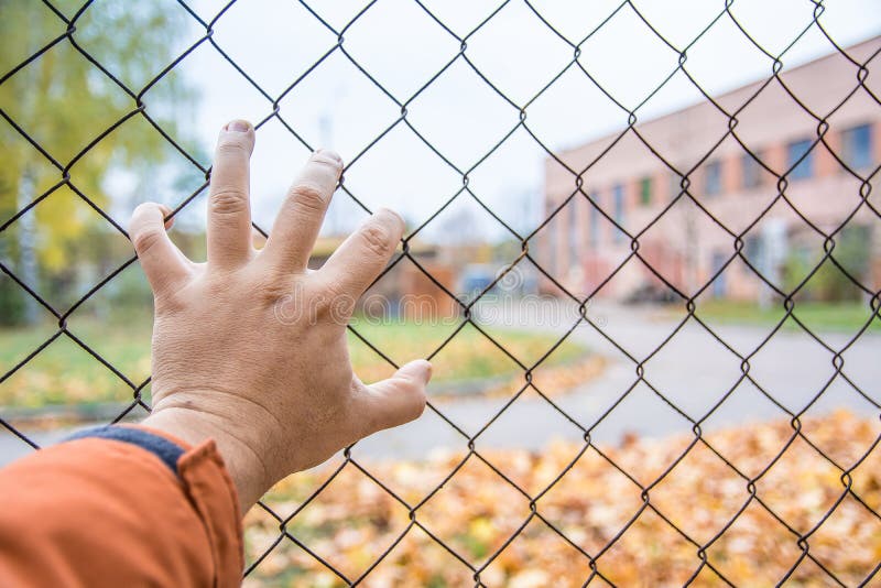 Hand on a Fence, There is No Way, Chernobyl Stock Image - Image of ...