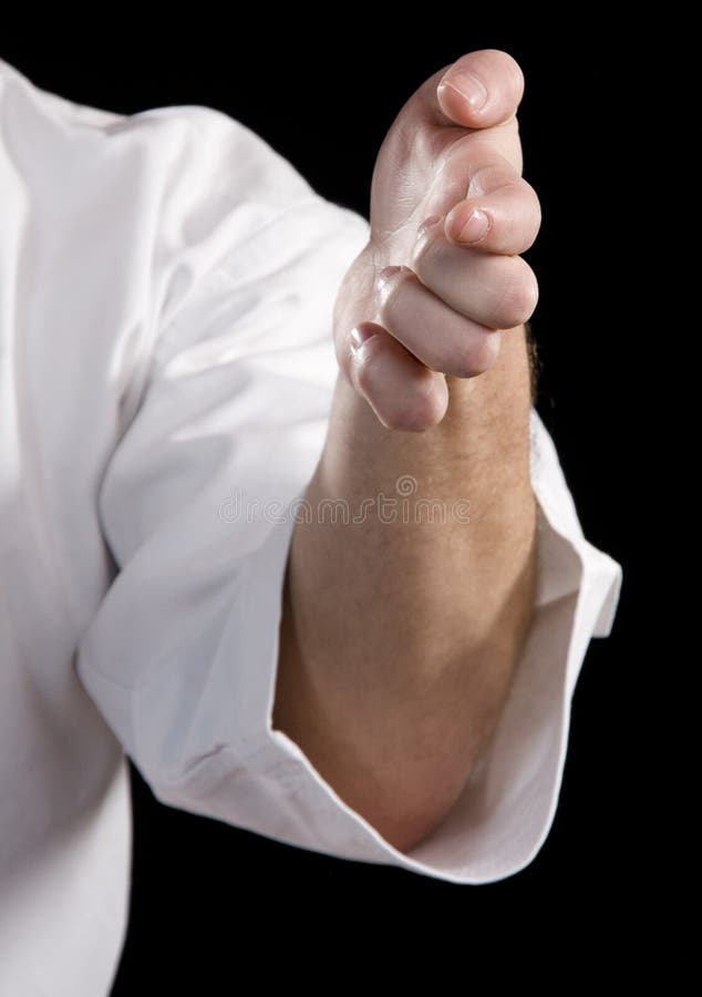 Hand fighter karate stock photo. Image of background - 23454618