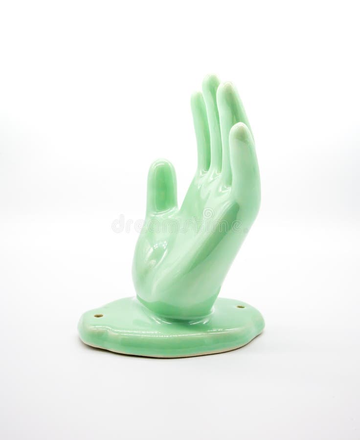 Hand Figure Made of Jade for Home Decoration Stock Image - Image of ...