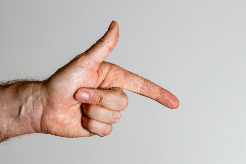 Hand with 2 finger stock image. Image of hands, hand - 236006503