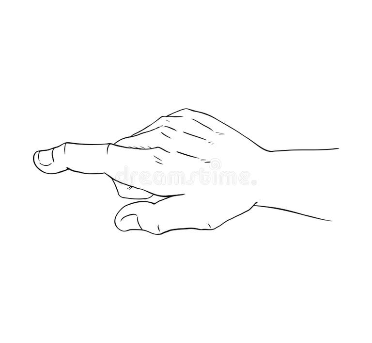 Hand finger indication stock vector. Illustration of white - 333201238