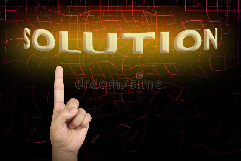 Finger Indicate Business Report Diagram on Mobile, Working Stock Image ...