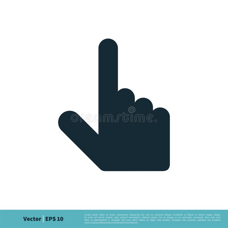 Hand / Finger Pointer Icon Vector Logo Template Illustration Design ...