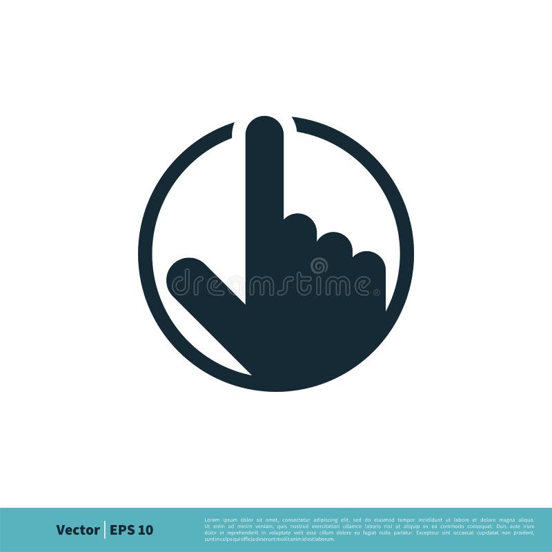 Hand / Finger Pointer Icon Vector Logo Template Illustration Design ...