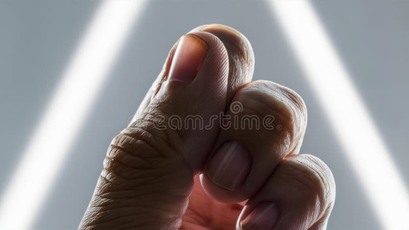 A Hand with a Finger Pointing Up in the Air, AI Stock Photo - Image of ...
