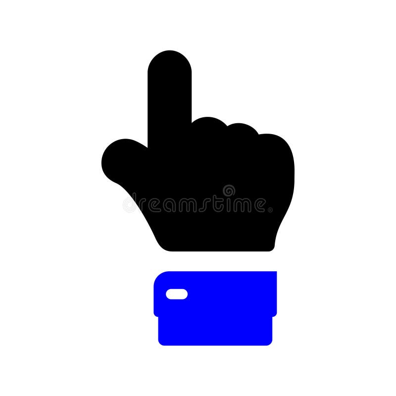 Hand Finger Pointing Up Icon Stock Vector - Illustration of icon, show ...