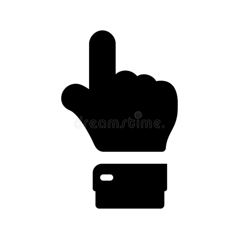 Hand Finger Pointing Up Icon Stock Vector - Illustration of hand, show ...