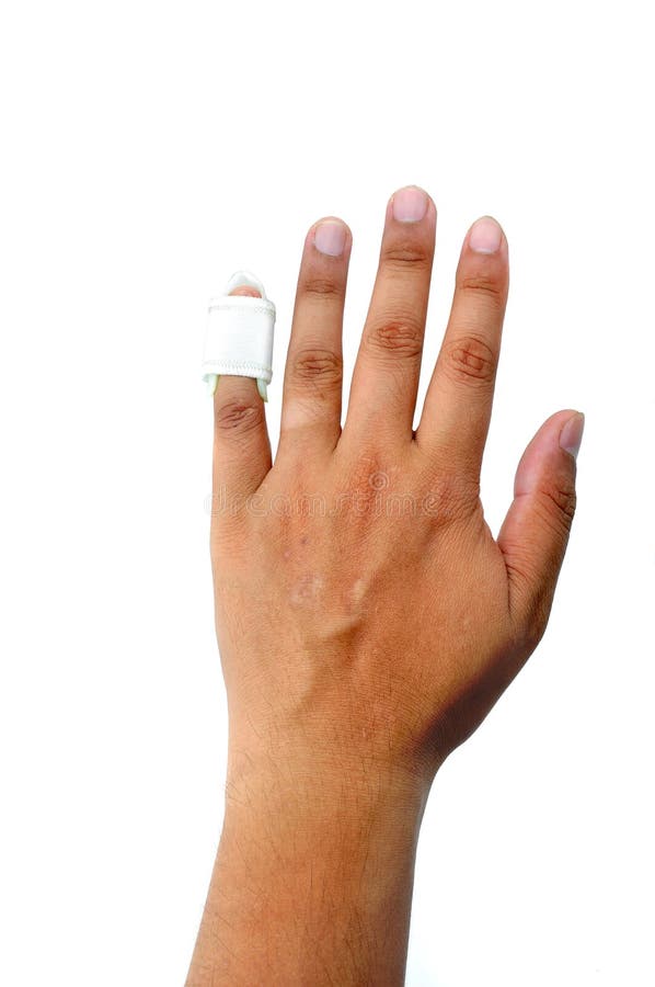 Finger Splint stock image. Image of finger, fracture - 181203707