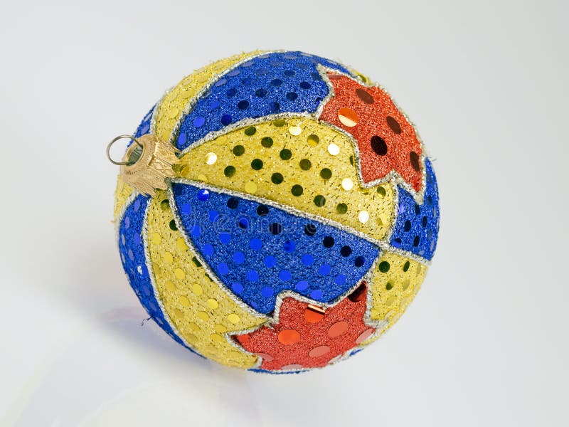 Hand-finished Christmas Ball of Many Colors Stock Photo - Image of ...