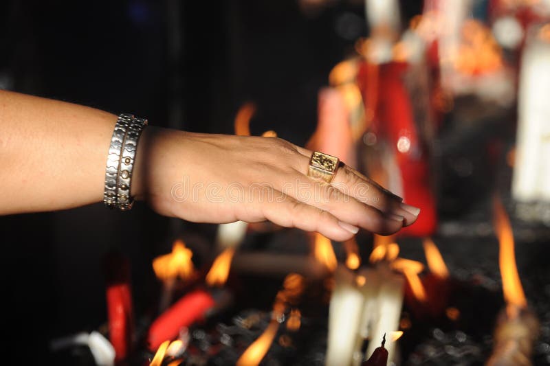 Hand and fire stock photo. Image of people, holiday, traditional - 22529552