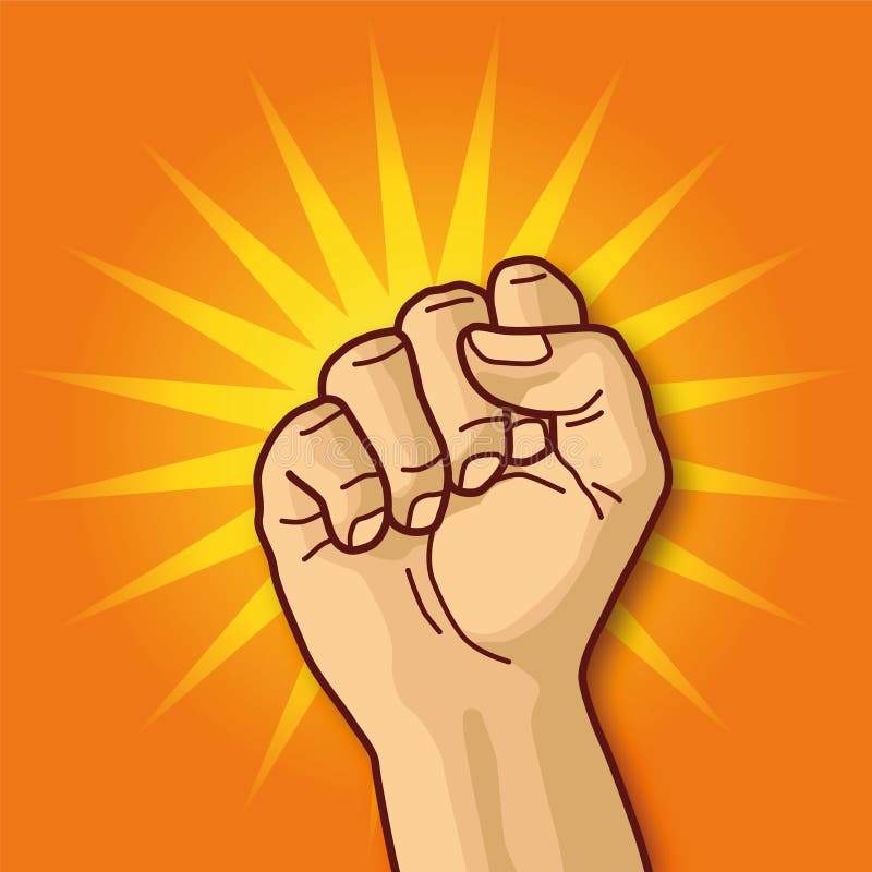 Hand, Fist and Aggressiveness Stock Vector - Illustration of competence ...