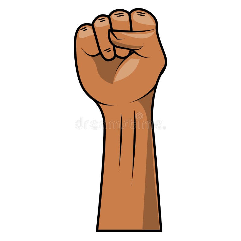 Hand fist poster stock vector. Illustration of human - 212439219