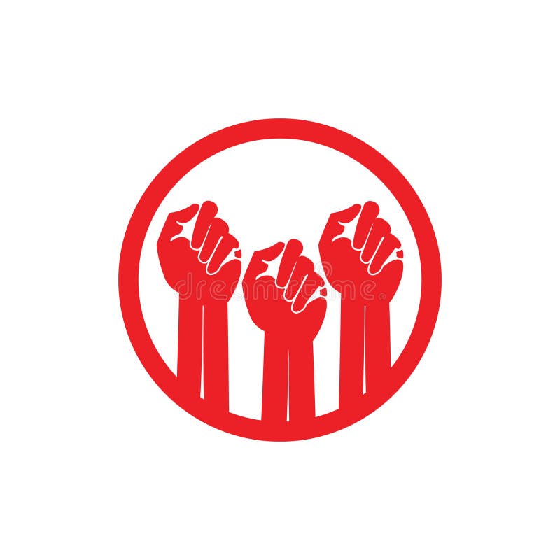Communism symbol fist stock vector. Illustration of symbol - 7454574