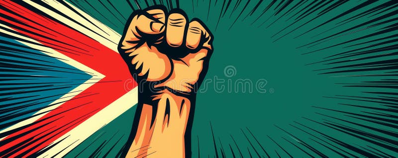 A Hand with a Fist Raised in Protest Stock Photo - Image of empowerment ...