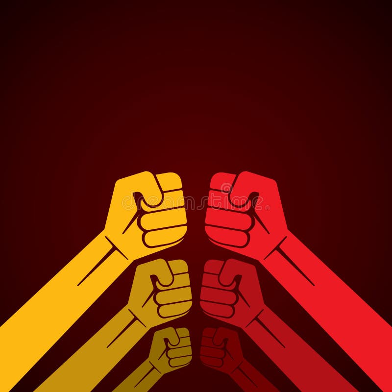 Hand Fist or Ready To Fight Stock Vector - Illustration of rage, revolt ...