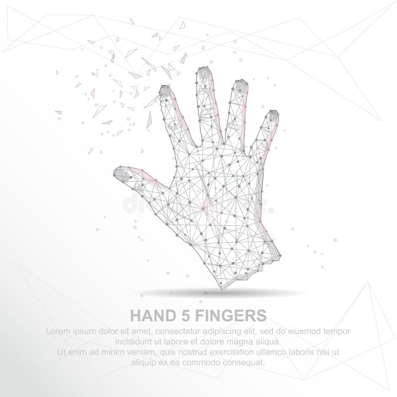 Hand Five Senses Human Body Part Icon Stock Vector - Illustration of ...