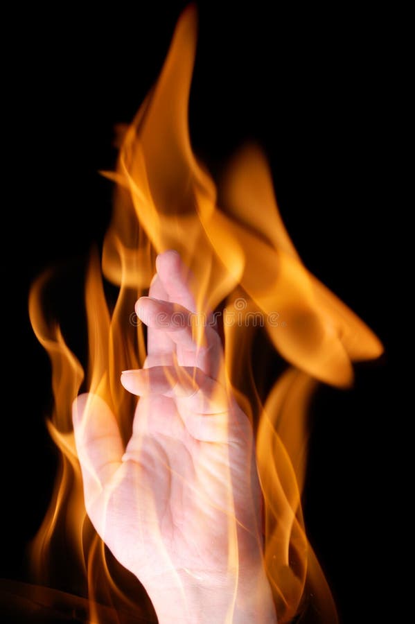 Fire in hand stock image. Image of castle, blazing, fire - 7914949