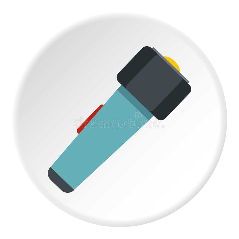 Hand Flashlight Icon Circle Stock Vector - Illustration of isolated ...