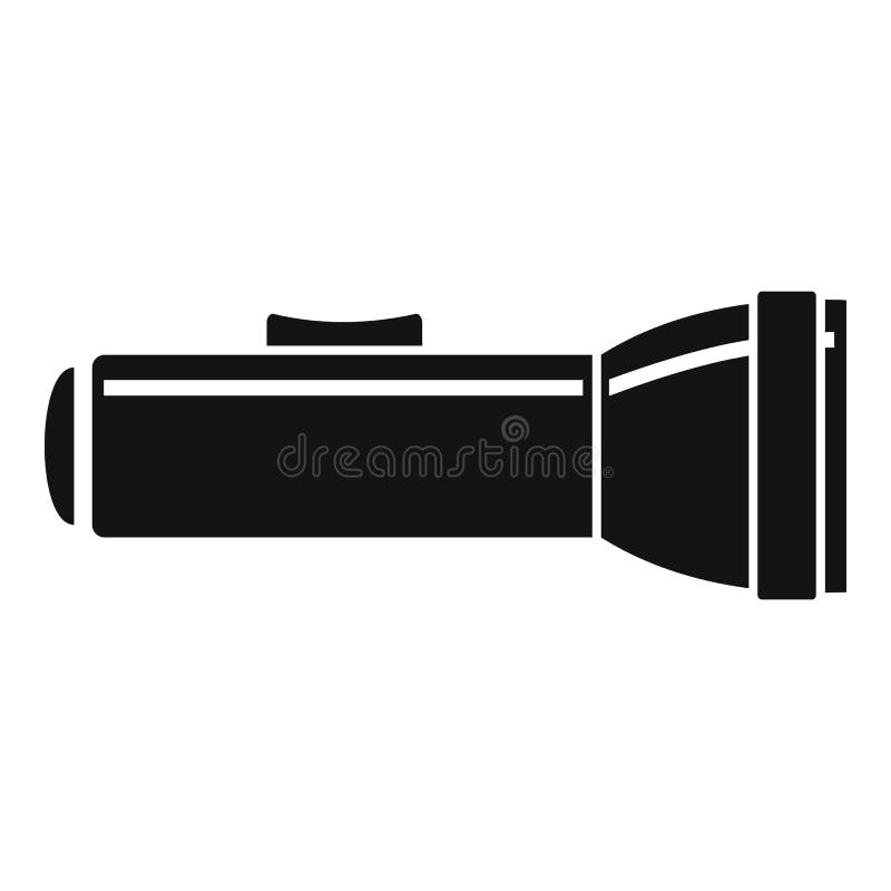 Hand Flashlight Icon, Simple Style Stock Vector - Illustration of ...