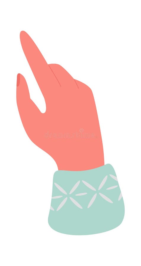 Hand Flat Icon Finger Touch Stock Vector - Illustration of blog, icon ...