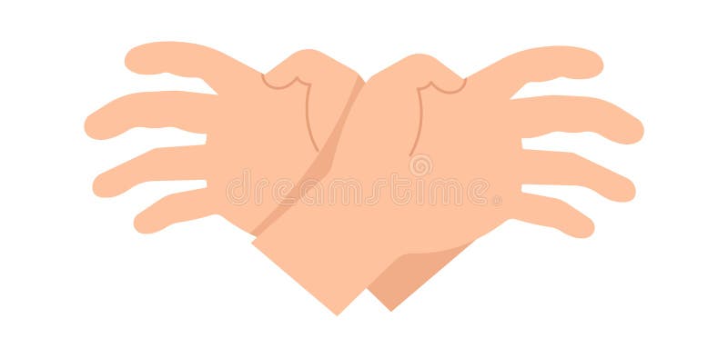 Hand Flat Icon Make Spiders with Fingers Stock Vector - Illustration of ...