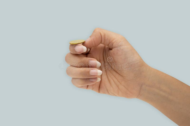 Hand flipping a coin stock image. Image of luck, heads - 25568769