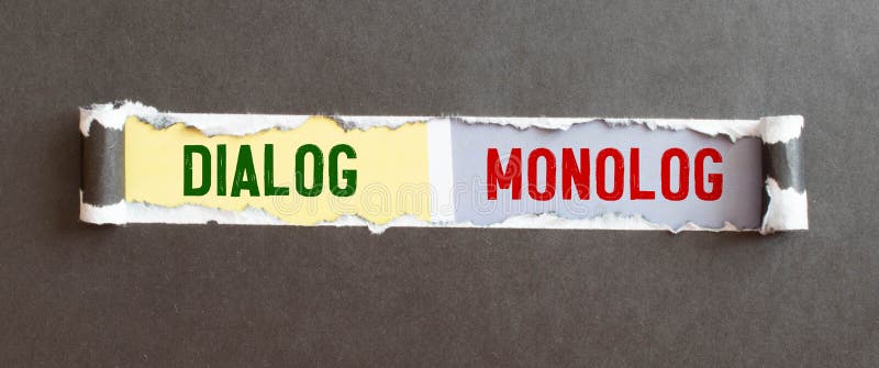 Hand Flips a Dice and Changes the German Word Monolog Dialog Stock ...