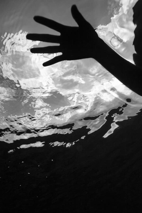 Woman in rushing water stock image. Image of flow, aquatic - 5830799