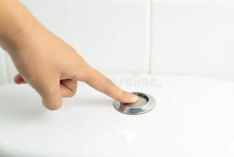 Hand Flush Toilet on White Background Stock Photo - Image of lavatory ...