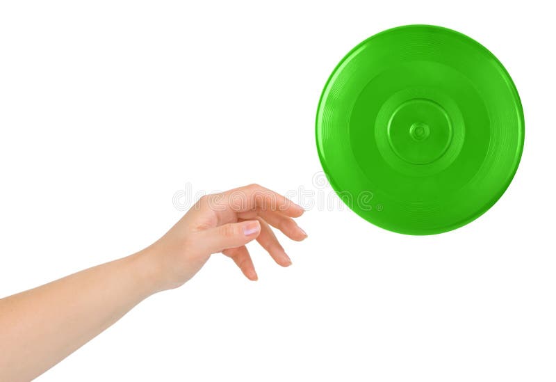Hand and flying disc stock image. Image of isolated, games - 35828691
