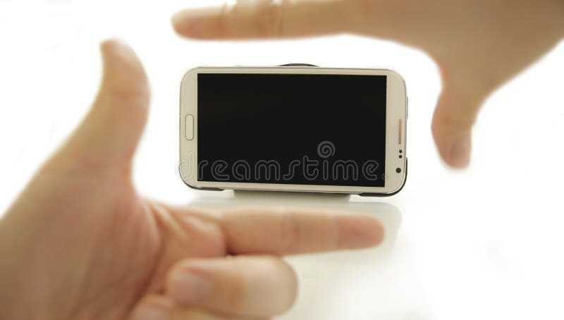 Hand Focus on Mobile Phone Concept Stock Photo - Image of cell, video ...