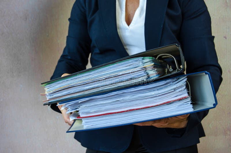 Hand with folders stock image. Image of manager, office - 56909821