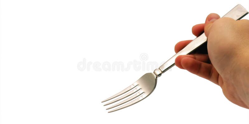 Hand and Fork stock photo. Image of dinnerware, tool, fork - 3701796