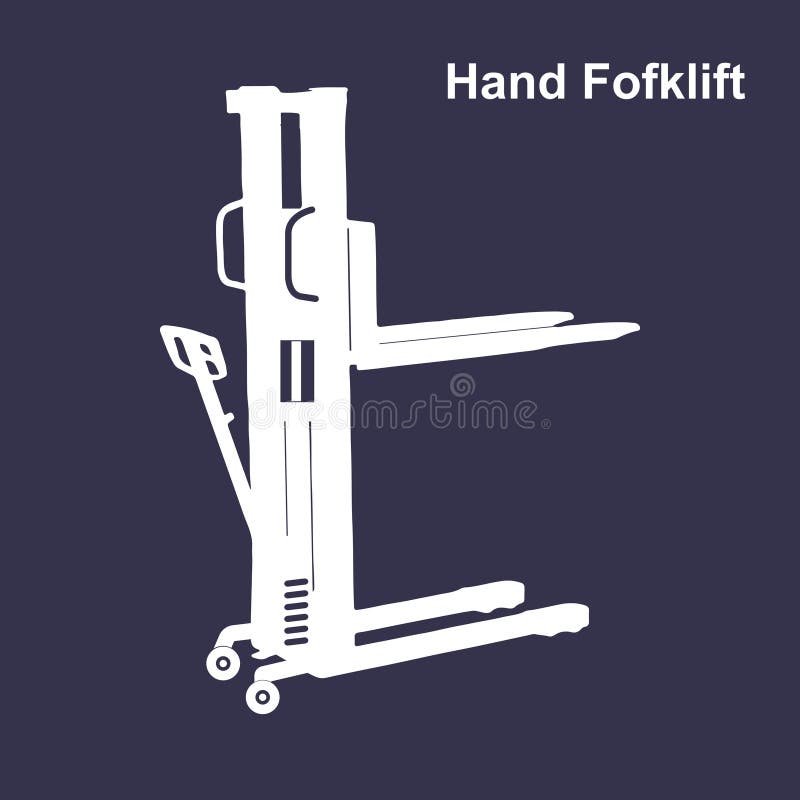 Hand forklift icon stock vector. Illustration of cardboard - 310769716