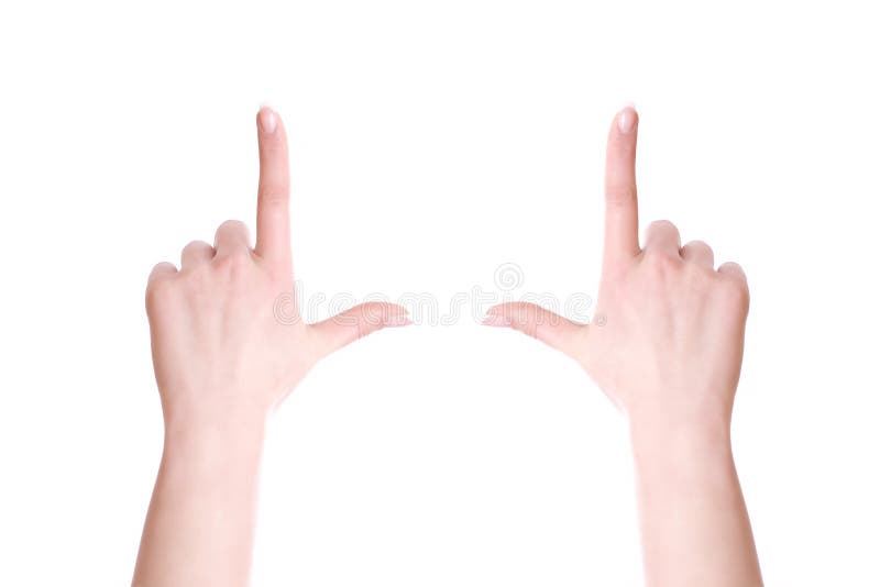 Hand frame stock image. Image of thumb, isolated, imagine - 43269795